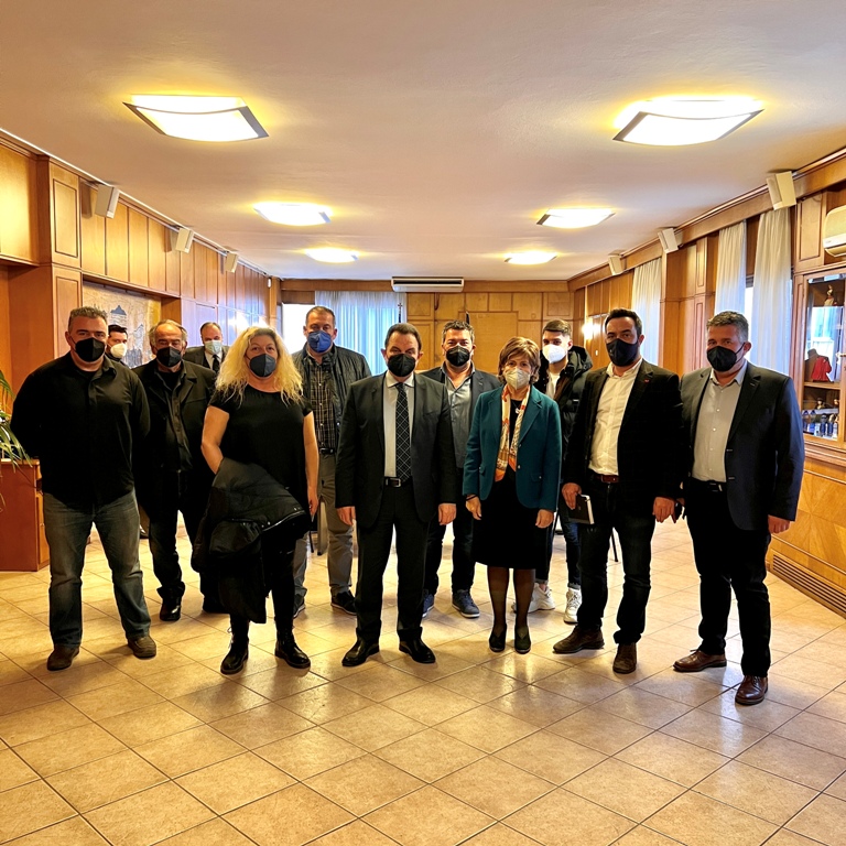 Συνάντηση του ΥπΑΑΤ, Γ. Γεωργαντά με εκπροσώπους μπλόκων από τις Σέρρες ...