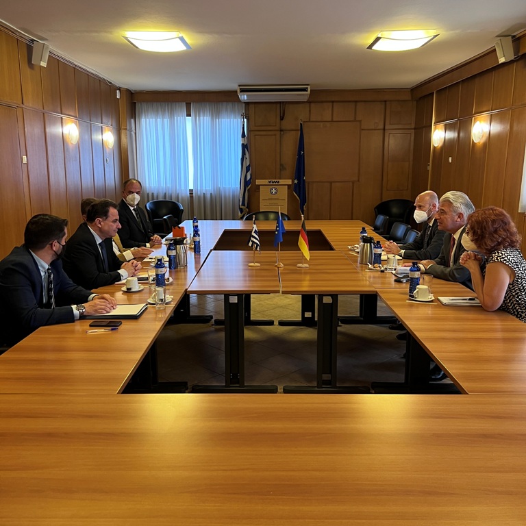 Συνάντηση του ΥπΑΑΤ, Γ. Γεωργαντά με τον πρεσβευτή της Γερμανίας ...