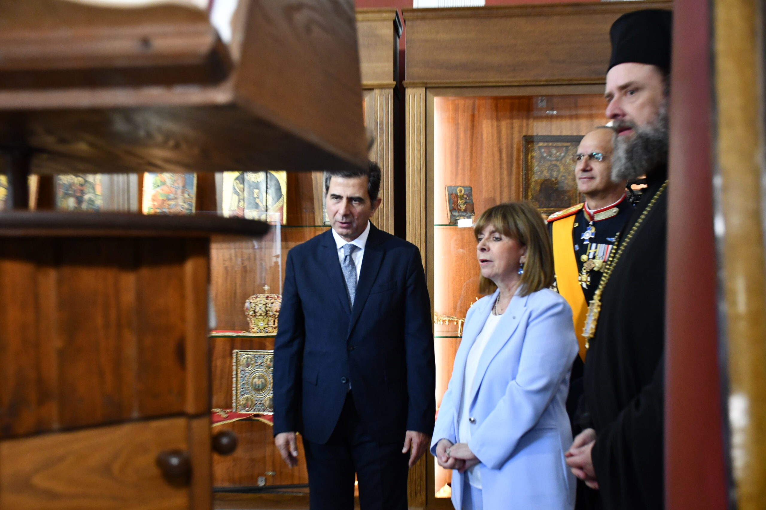 Η ΠΡΟΕΔΡΟΣ ΤΗΣ ΔΗΜΟΚΡΑΤΙΑΣ ΚΑΤΕΡΙΝΑ ΣΑΚΕΛΛΑΡΟΠΟΥΛΟΥ ΣΤΟ ΥΜΑΘ ...